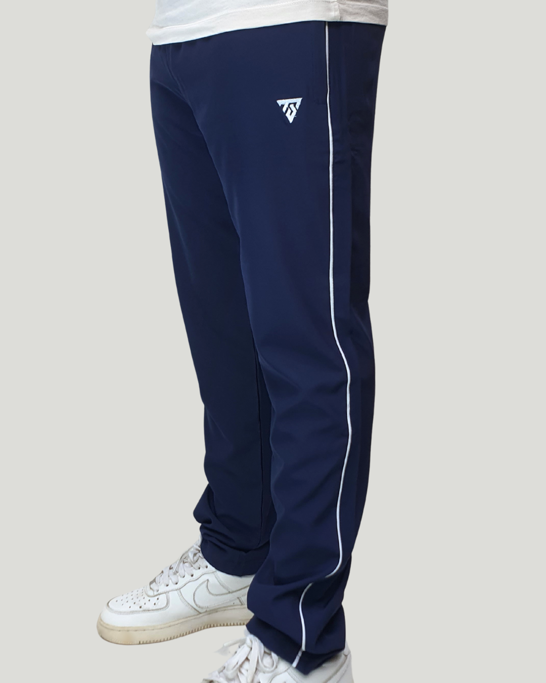 Unisex Straight Fit Piping Trouser – Navy Blue – Tanoush
